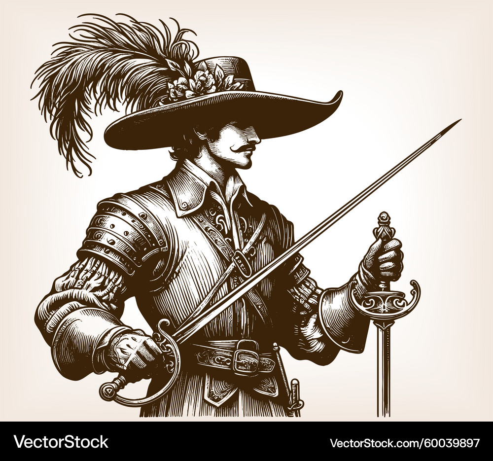 Musketeer in Armor (60039897) – Royalty-Free Vector | VectorStock