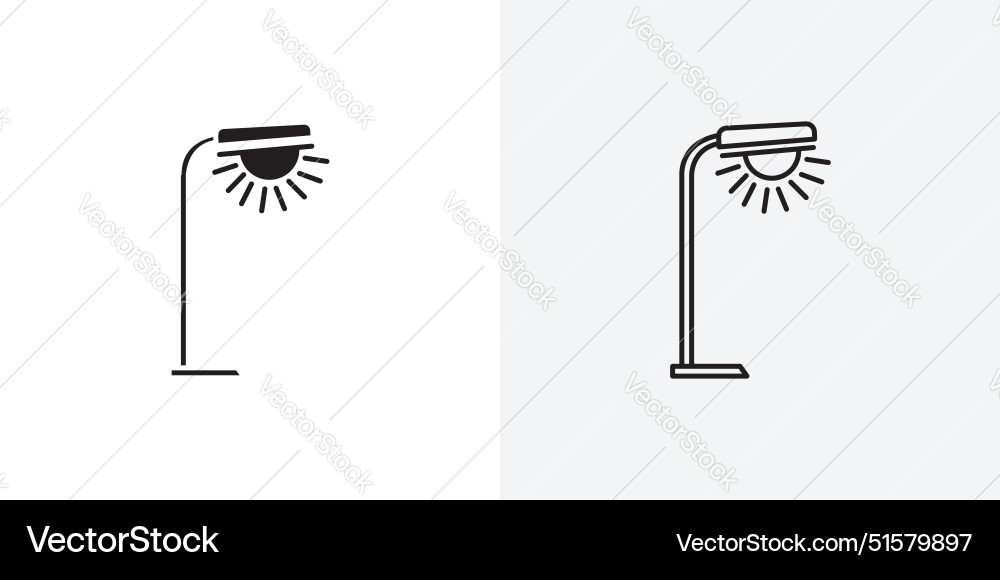 Street light icon set Royalty Free Vector Image