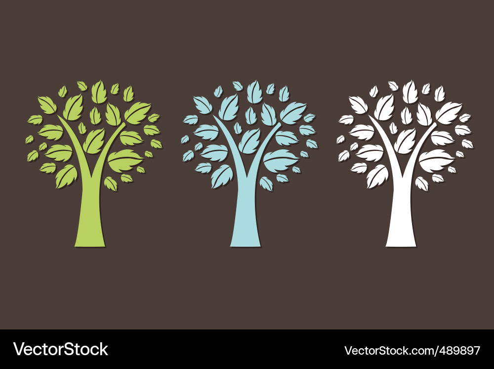 Trees Royalty Free Vector Image - VectorStock