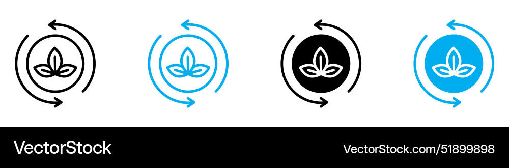 Sustainable icon set collection for web Royalty Free Vector