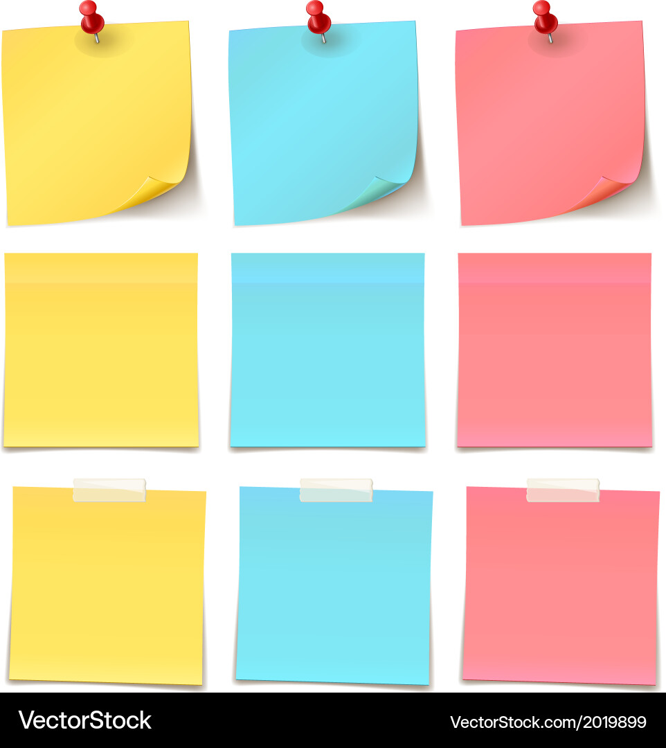 Push Pin and Paper Vector Images (over 8,100)