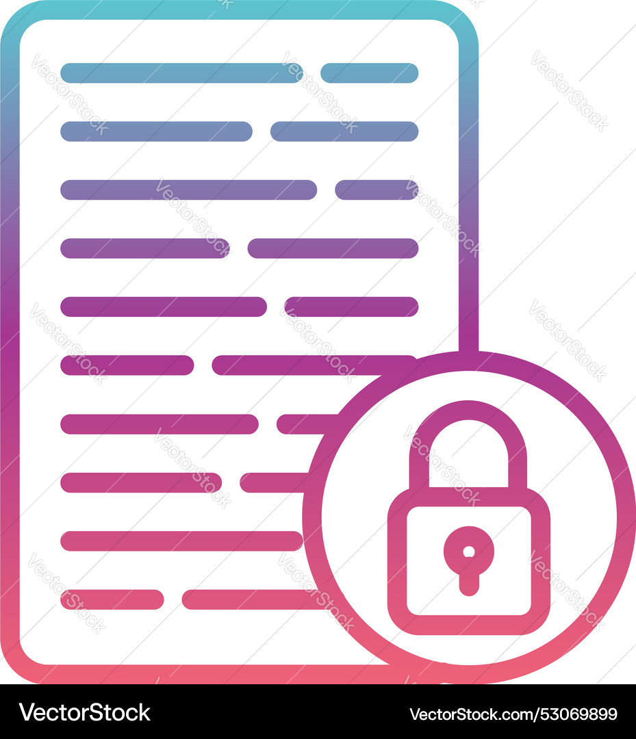 Classified line gradient design Royalty Free Vector Image