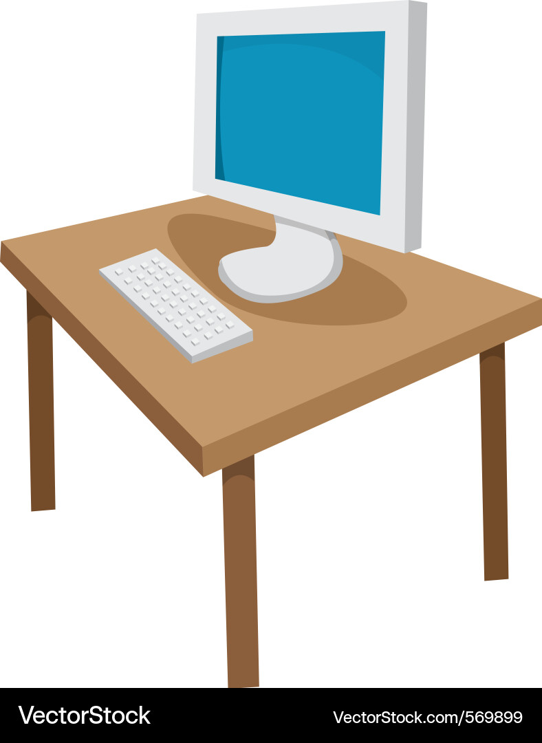 Desk Royalty Free Vector Image - VectorStock