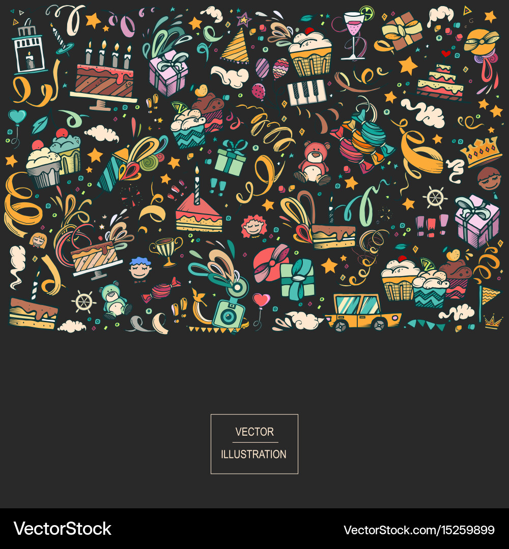 Happy birthday background Royalty Free Vector Image