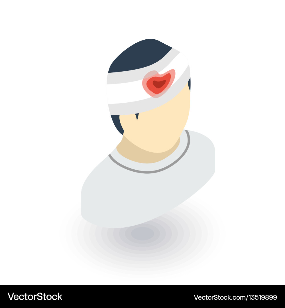 Patient Injury Isometric Icon Royalty Free Vector Image