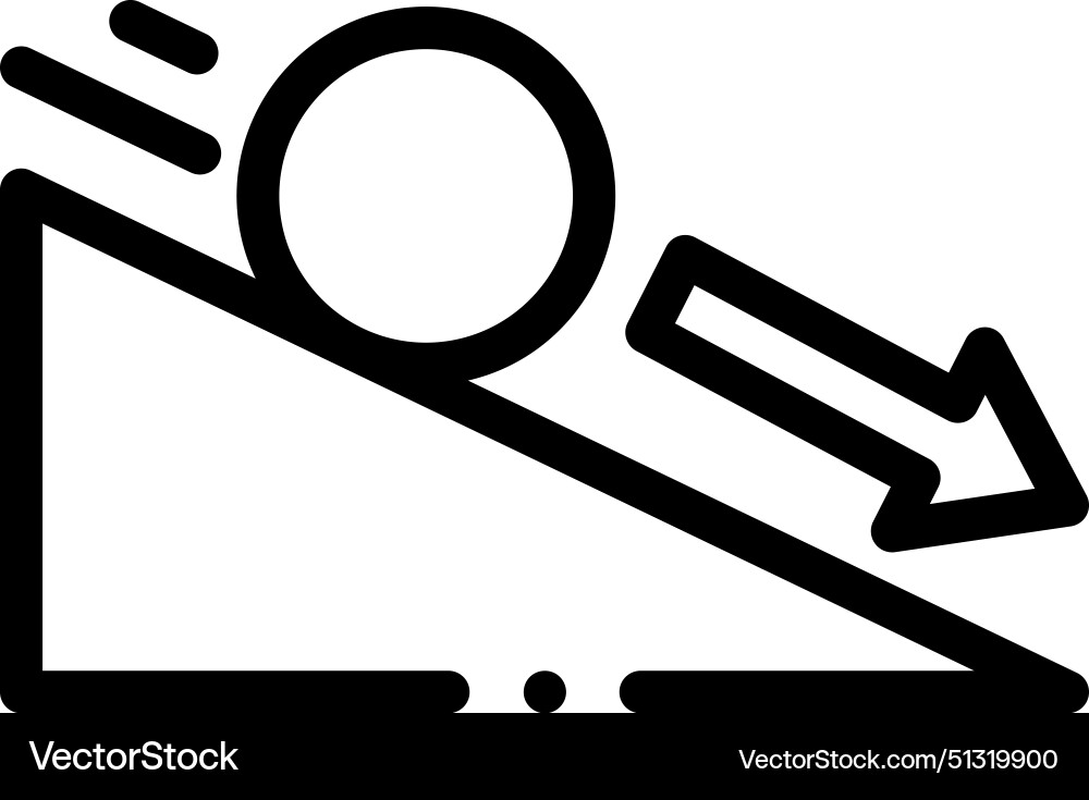 Acceleration icon thin linear style design Vector Image
