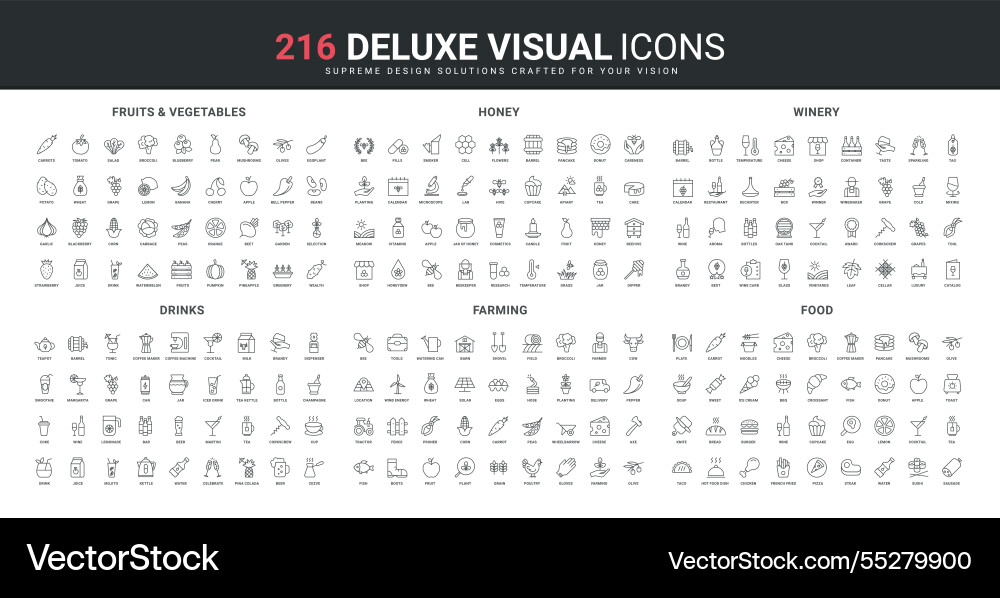 Fresh Farm Harvest & Winery Royalty Free Vector Image