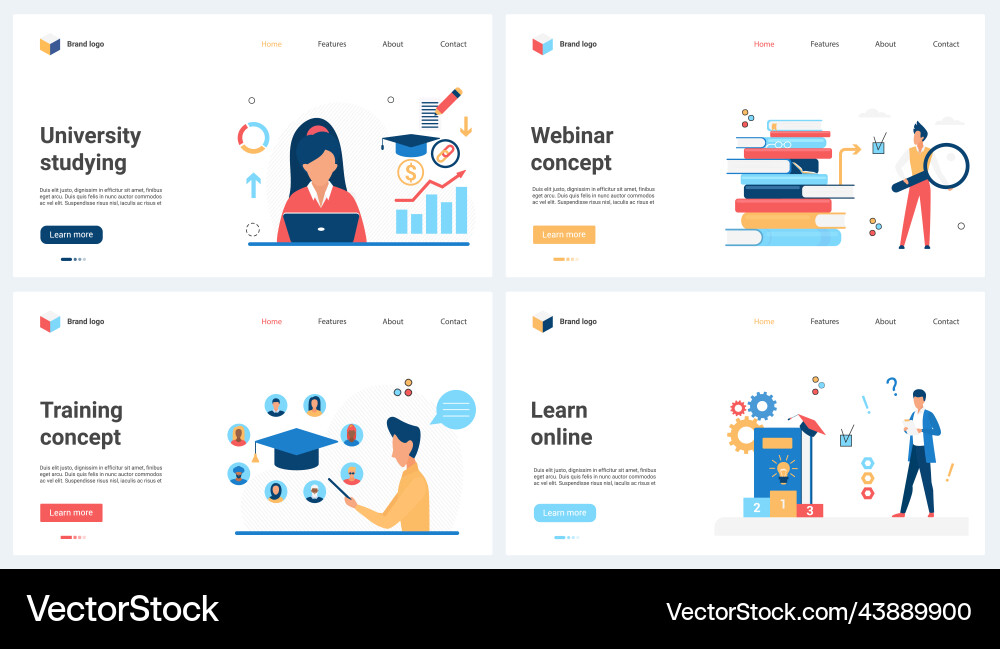 School and university study success graduation Vector Image