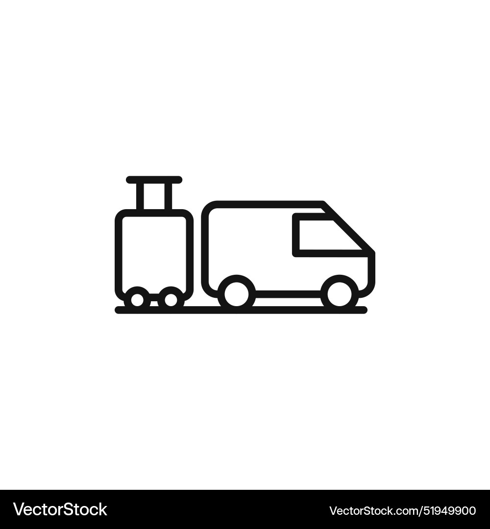 Transfer logo sign outline Royalty Free Vector Image