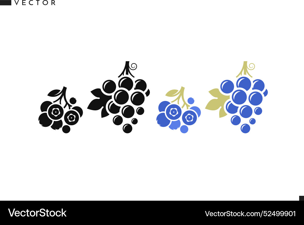 Berries with leaves Royalty Free Vector Image - VectorStock
