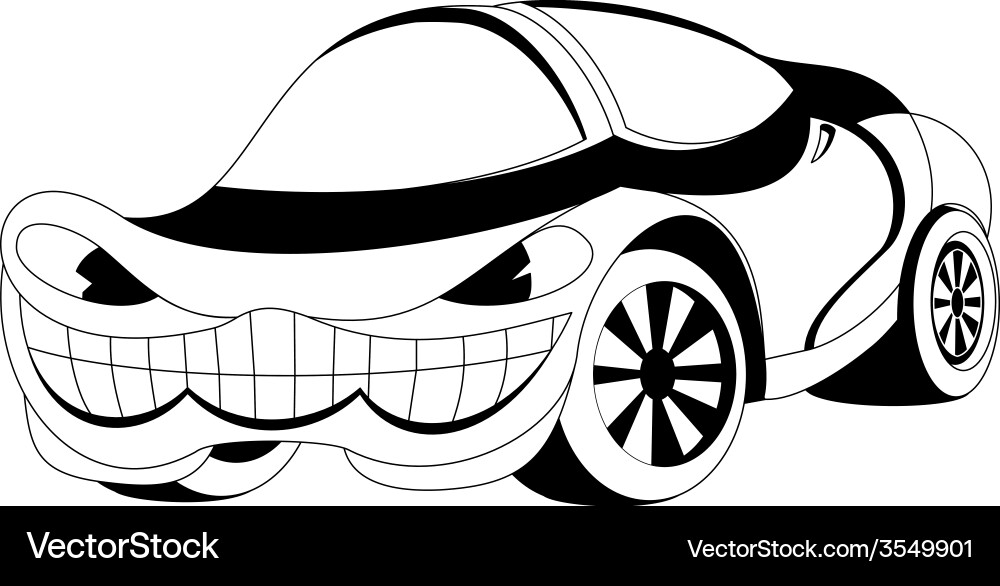 Cartoon car Royalty Free Vector Image - VectorStock