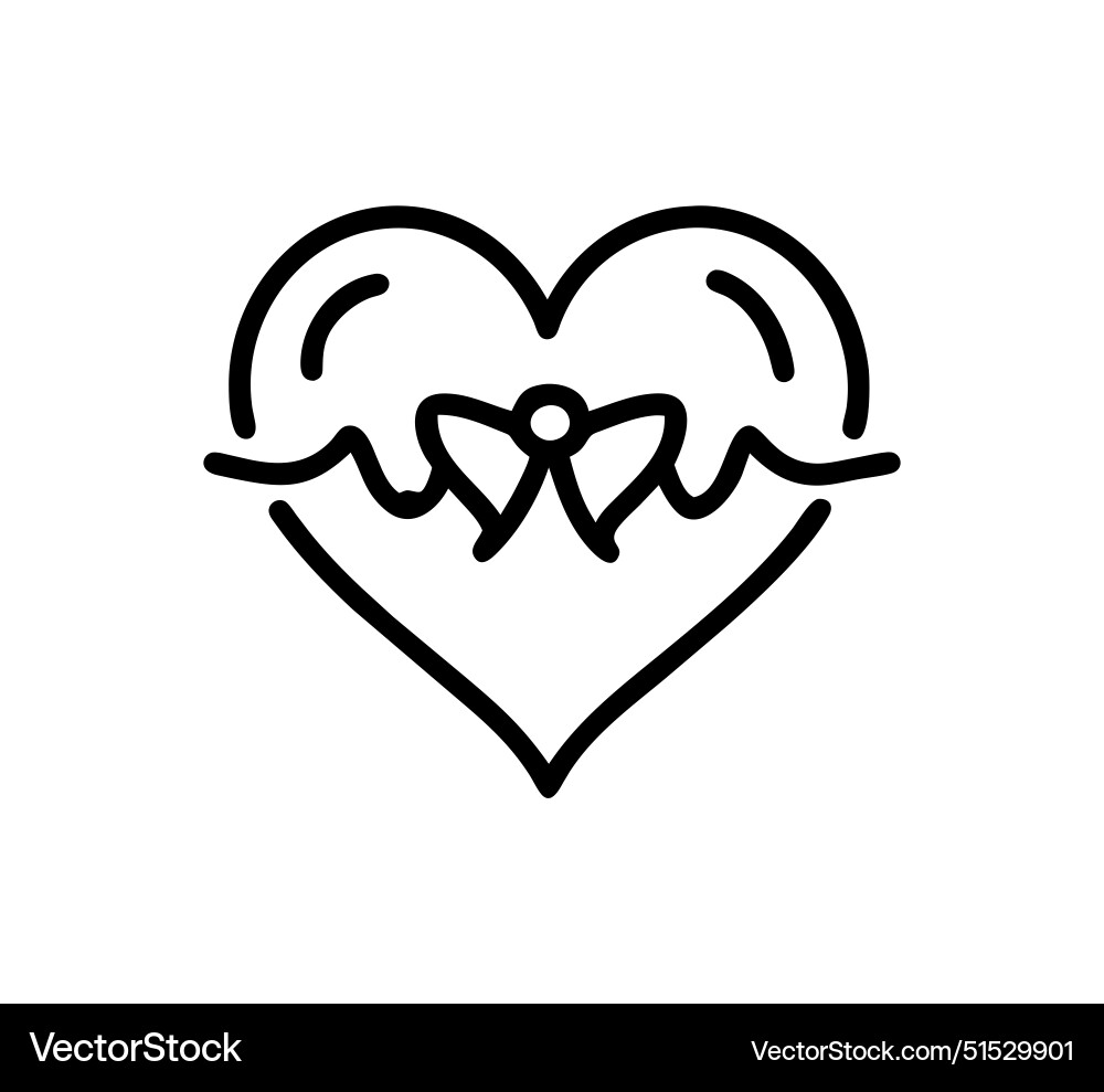 Heart shape logo Royalty Free Vector Image - VectorStock