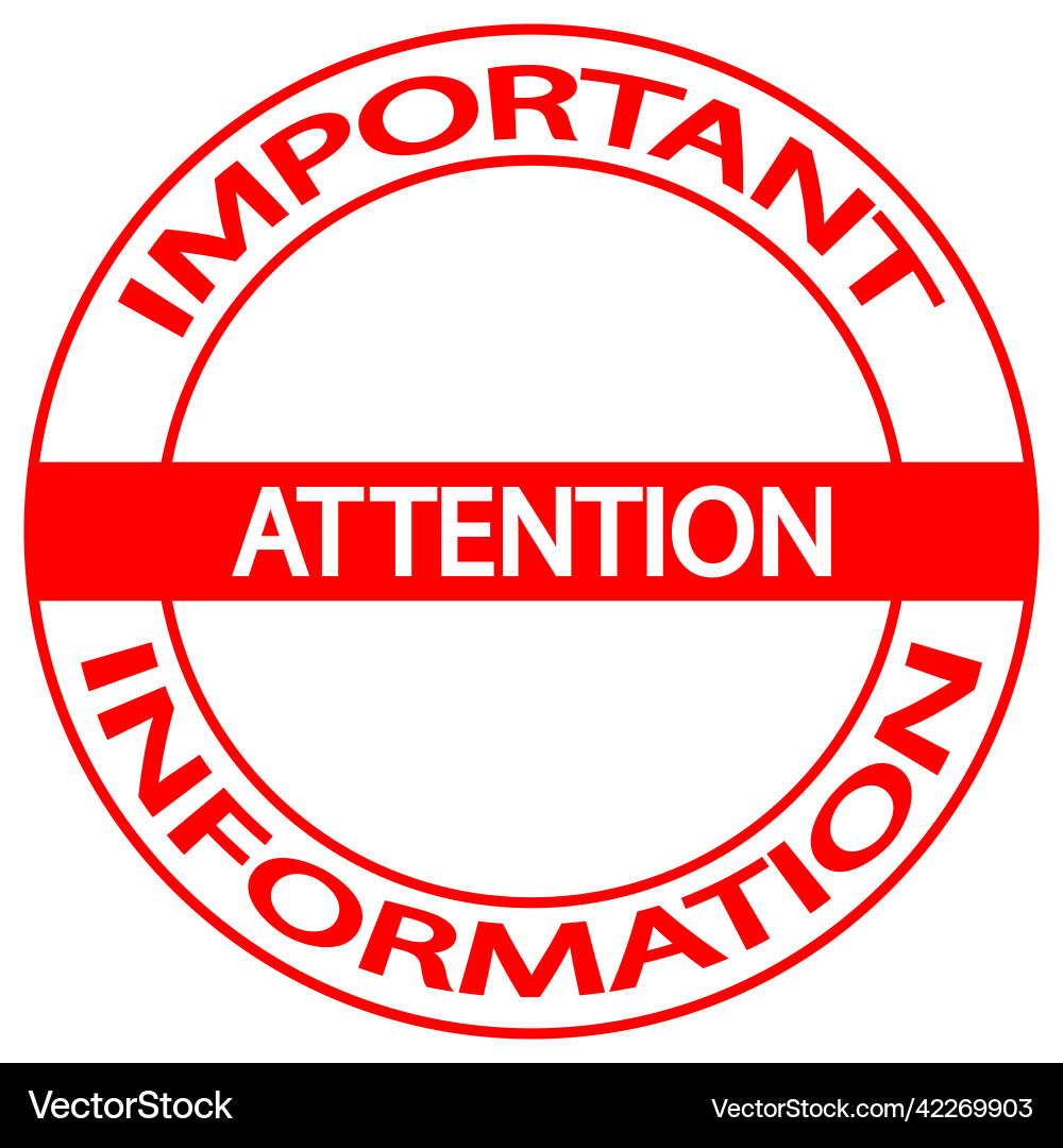 Important Information Icon Important Information Banner Icon Label