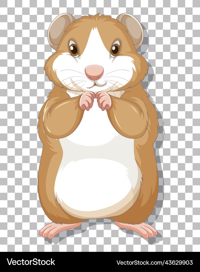 Hamster in cartoon style Royalty Free Vector Image