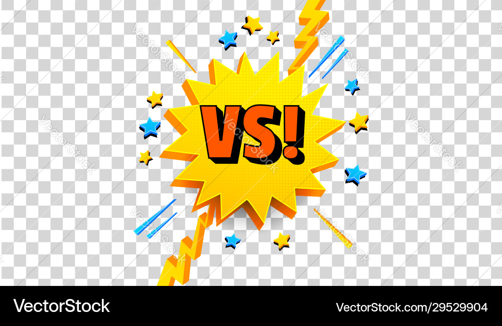 Comic competitive template Royalty Free Vector Image