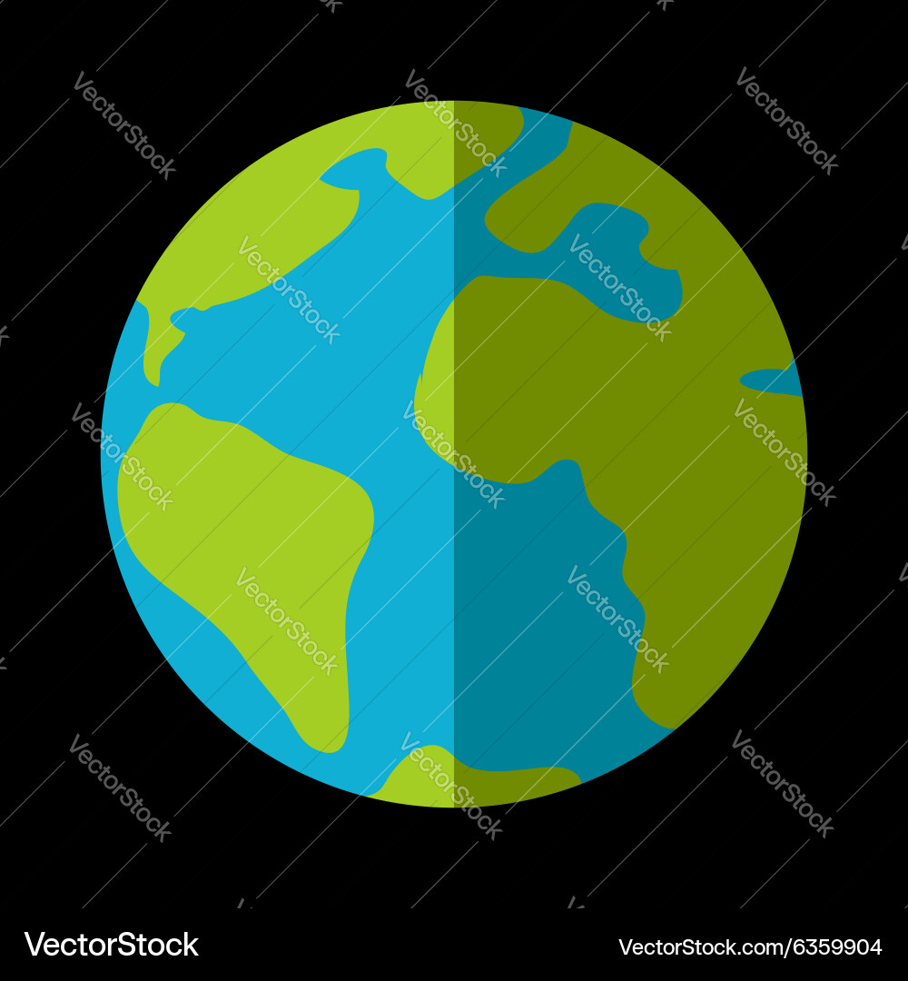 Earth Vector Flat