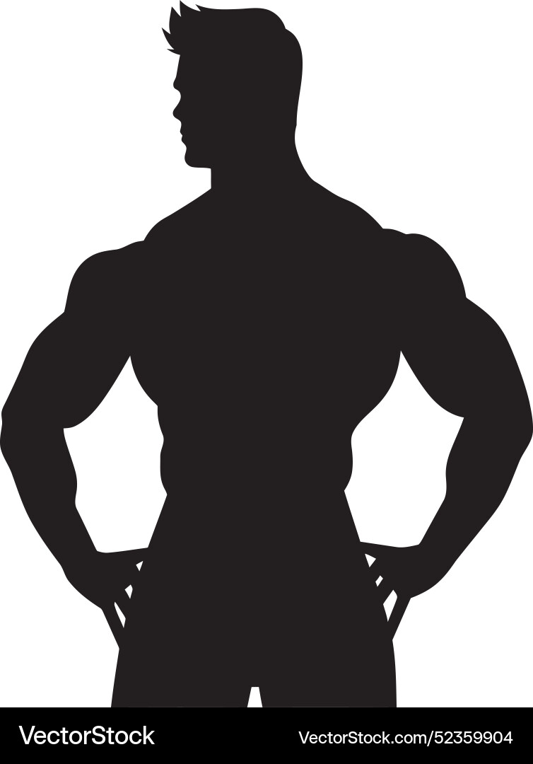 Psychology of bodybuilding competition Royalty Free Vector