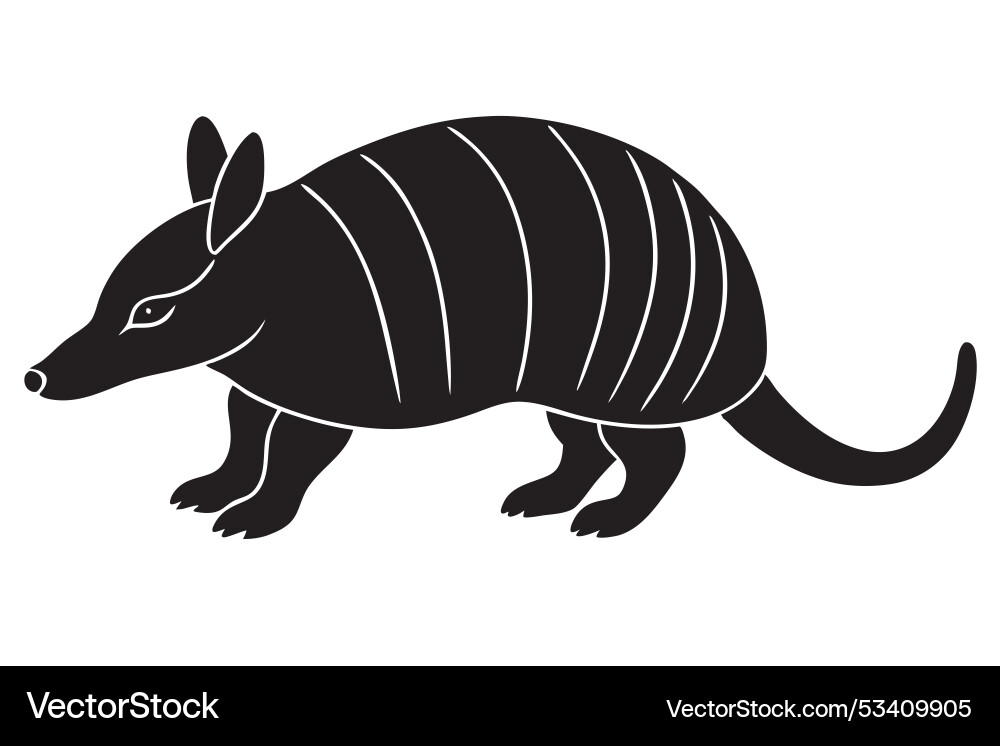 Armadillo silhouette Royalty Free Vector Image