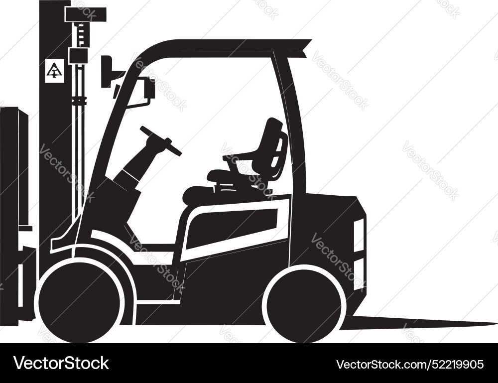 Forkliftforce iconic lift design cargomover Vector Image