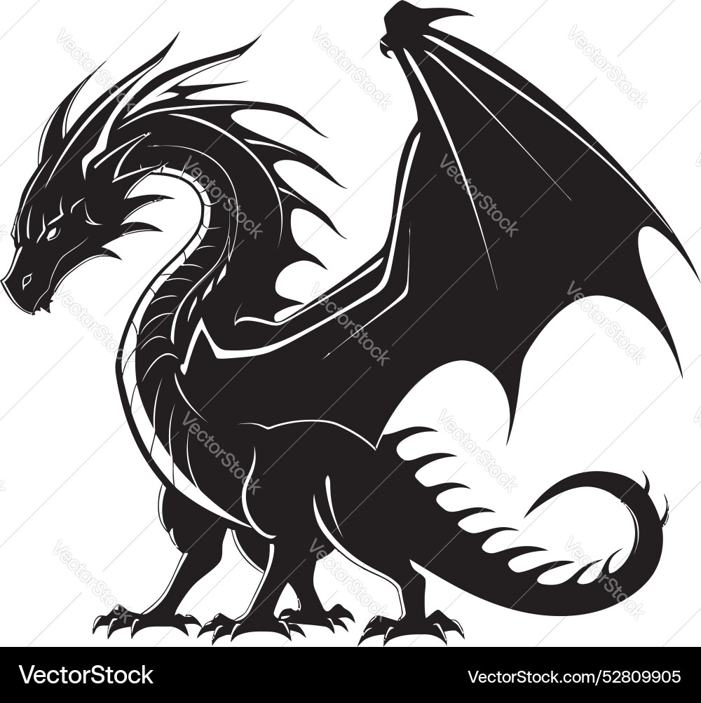 Infernal inferno dragon icon symbol celestial Vector Image