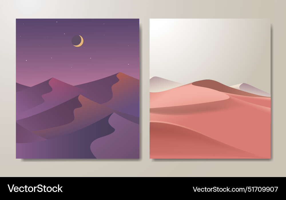 Desert background Royalty Free Vector Image - VectorStock