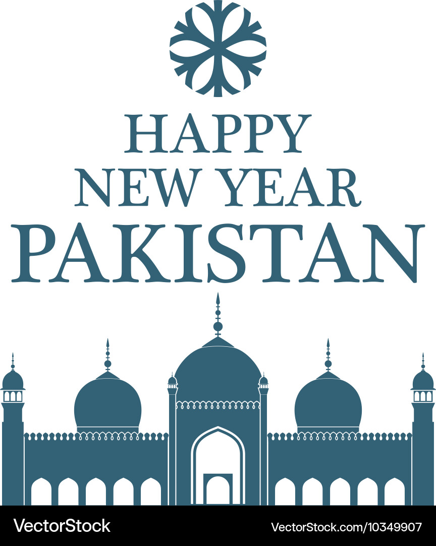 Greeting card pakistan Royalty Free Vector Image