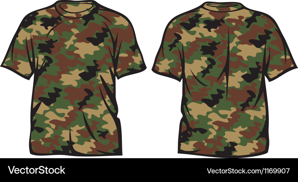 Military t-shirt Royalty Free Vector Image - VectorStock