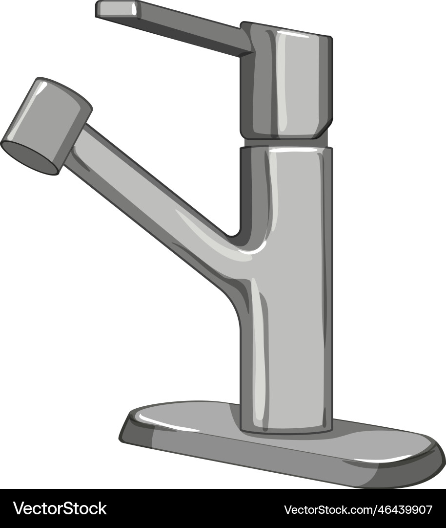 Tap kitchen faucet cartoon Royalty Free Vector Image