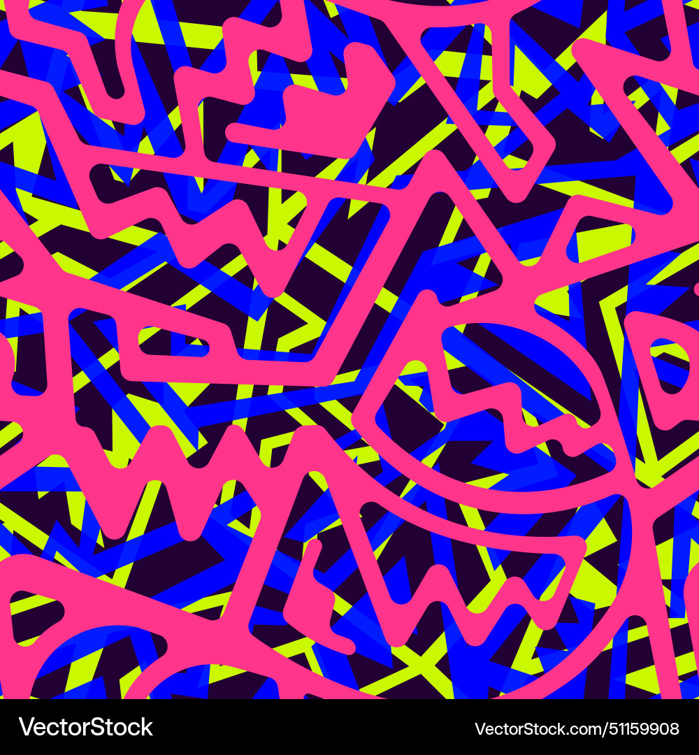 Abstract funny geometric seamless pattern Vector Image