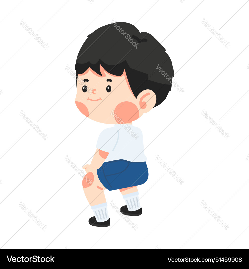 Boy student twerk dance cartoon Royalty Free Vector Image