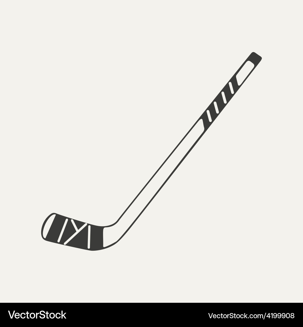 Wood Hockey Stick Vector