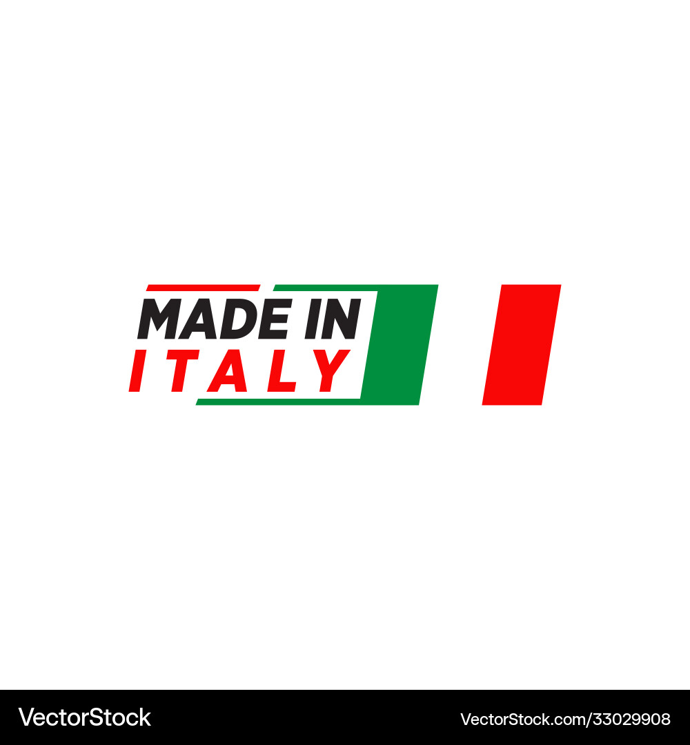 Italian product emblem logo design template Vector Image