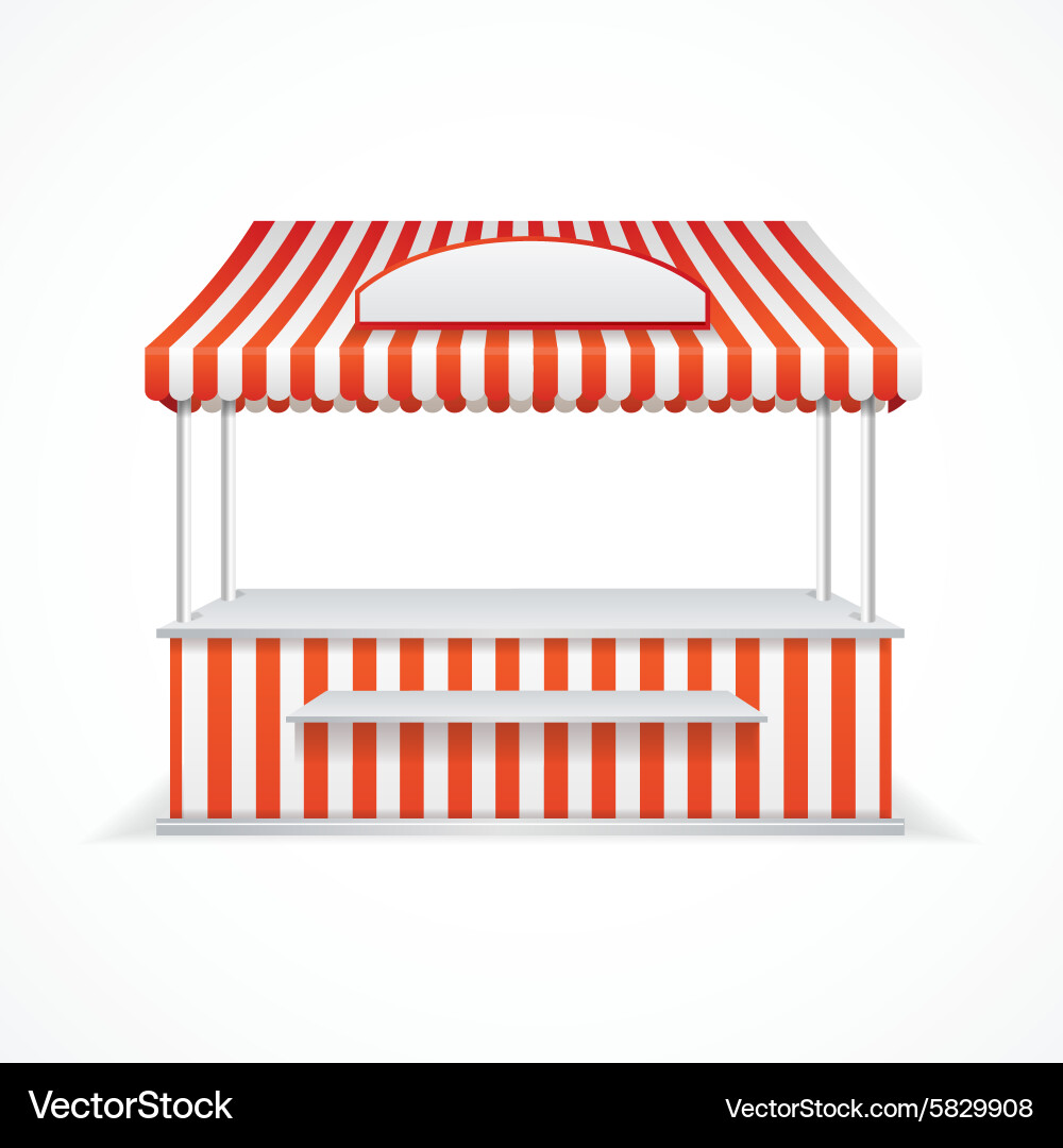 Market stall Royalty Free Vector Image - VectorStock