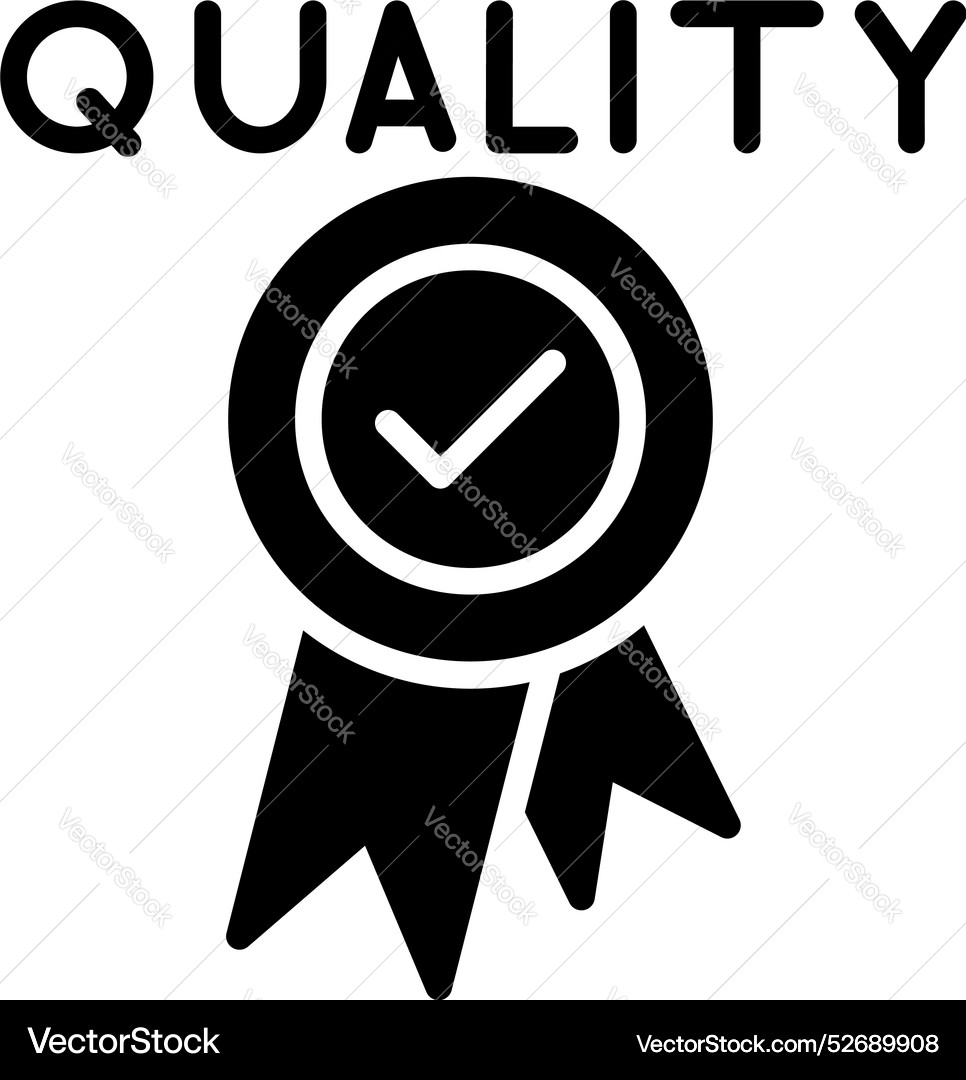 Quality icon Royalty Free Vector Image - VectorStock