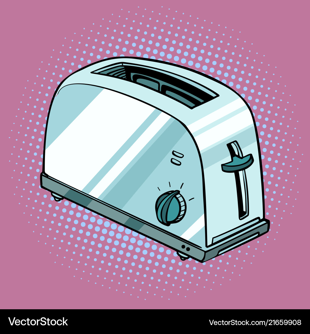 Toaster kitchen equipment Royalty Free Vector Image