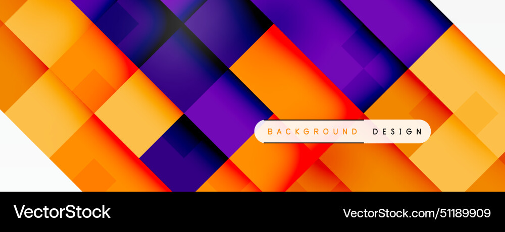 Colorful art with orange and purple rectangles Vector Image