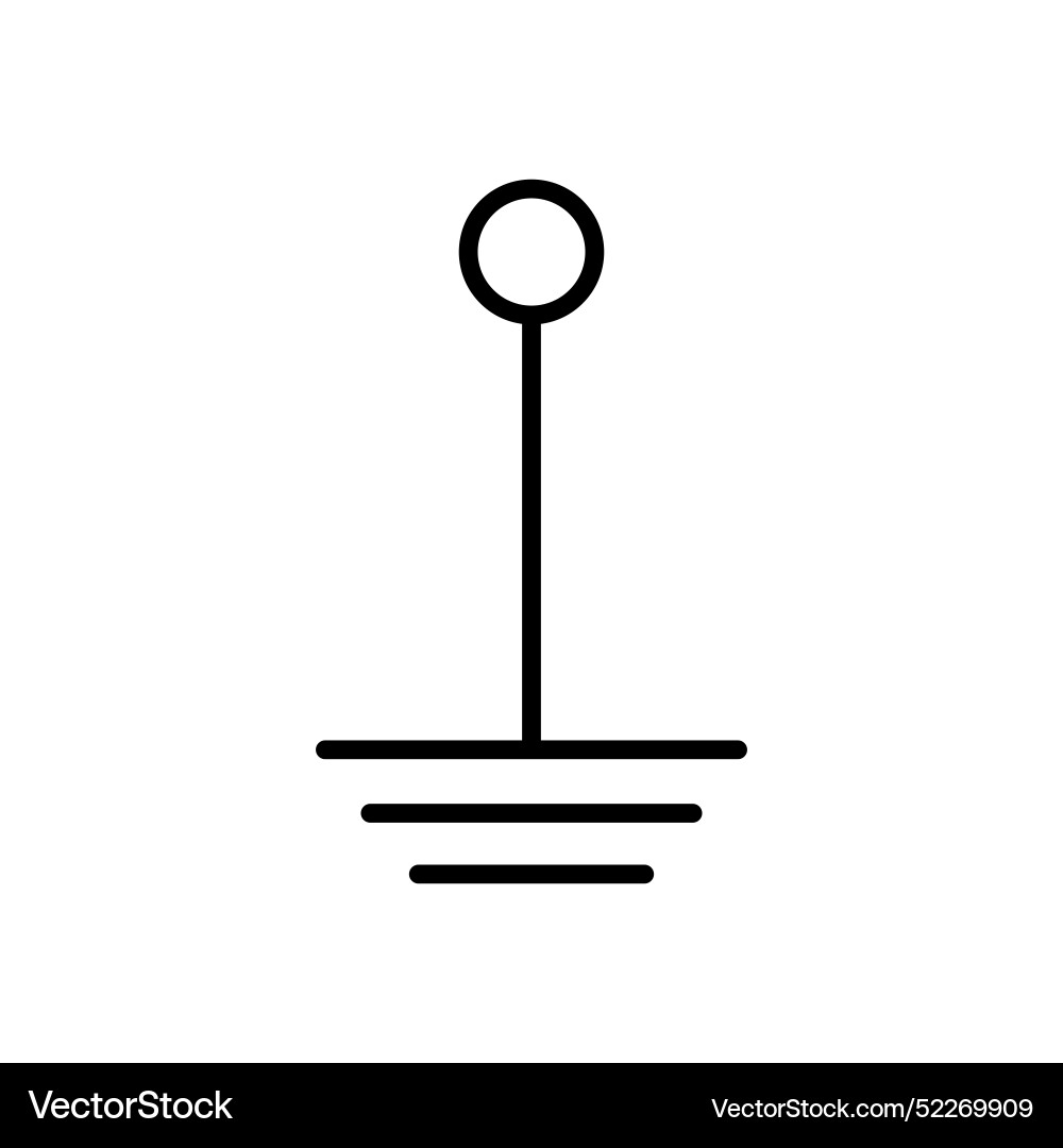 Grounding icon simple Royalty Free Vector Image