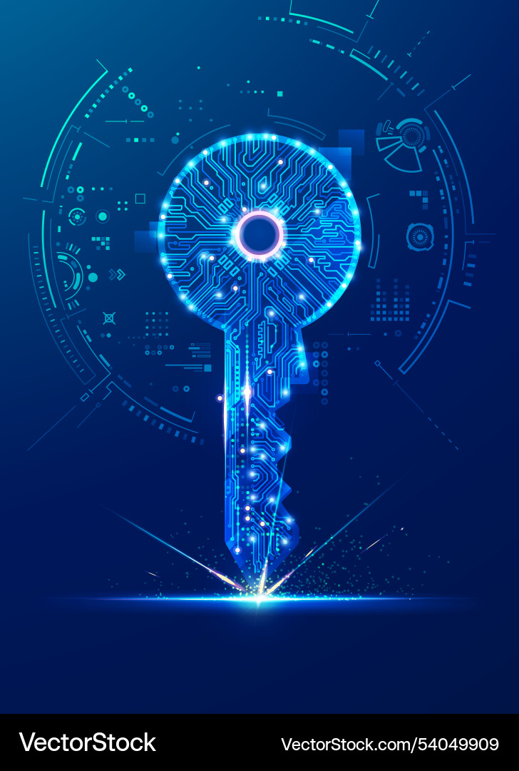 Techkey Royalty Free Vector Image - VectorStock