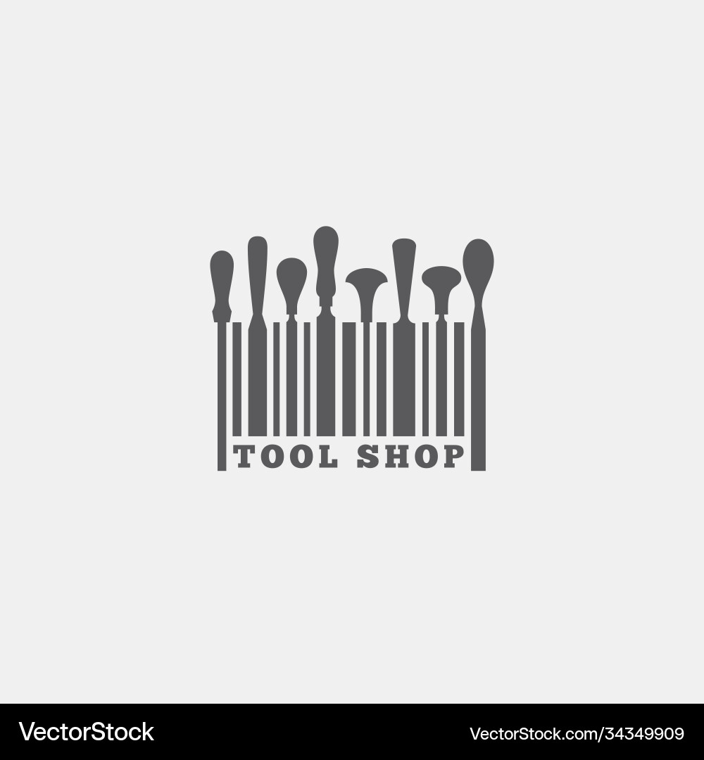 Tool shop logo Royalty Free Vector Image - VectorStock
