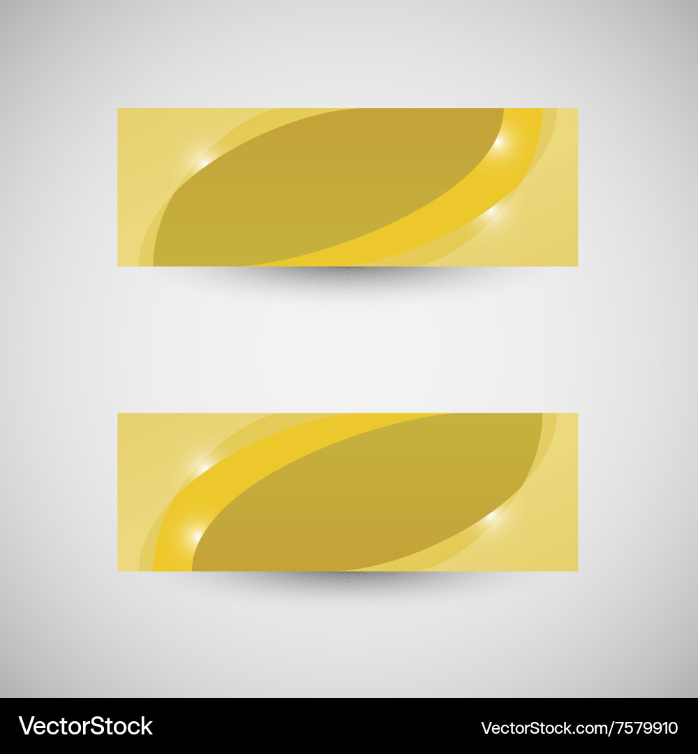 Abstraktes Business-Banner gelb Wellen Hintergrund