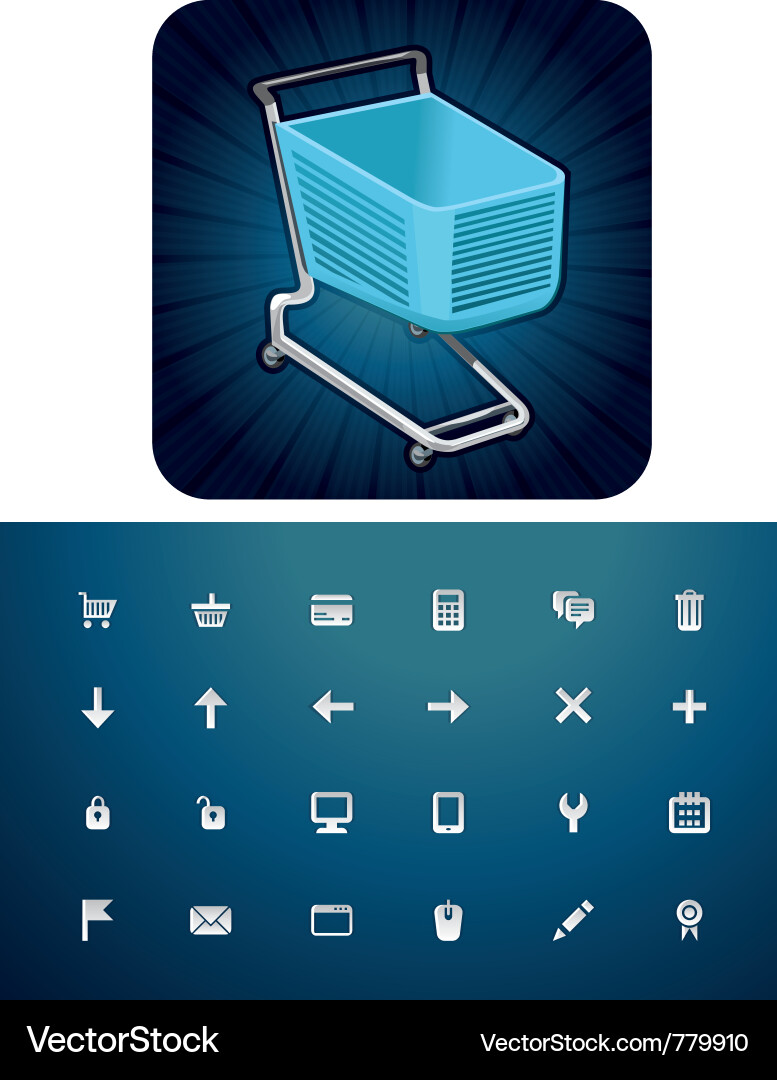 E-commerce signs sets Royalty Free Vector Image