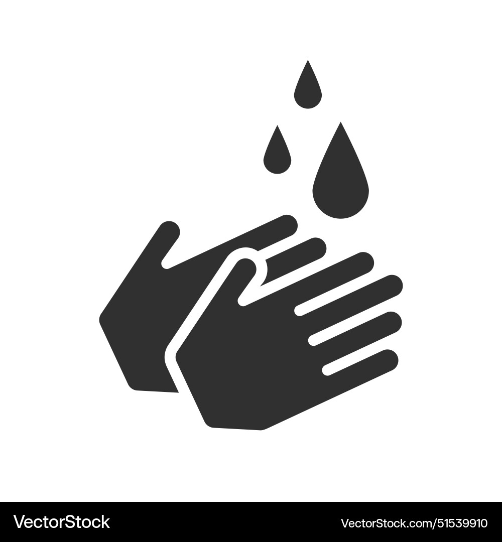 Hand washing icon Royalty Free Vector Image - VectorStock
