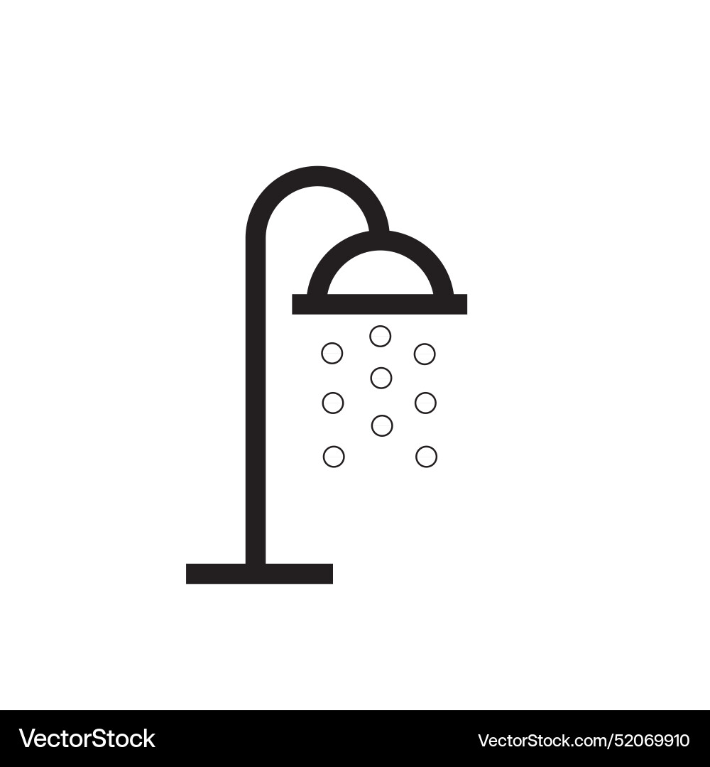 Shower icon ideal for bathroom and hygiene Vector Image