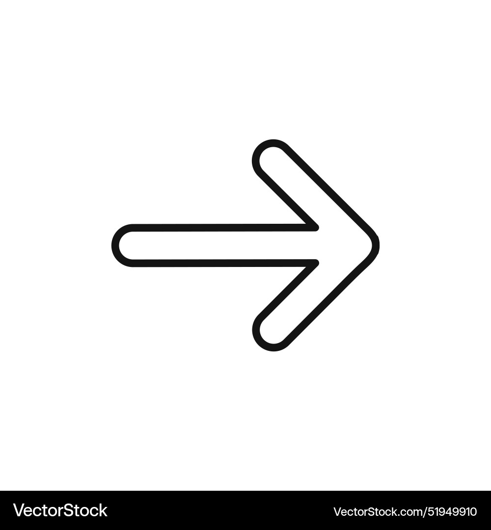 Undo arrow sign logo outline Royalty Free Vector Image