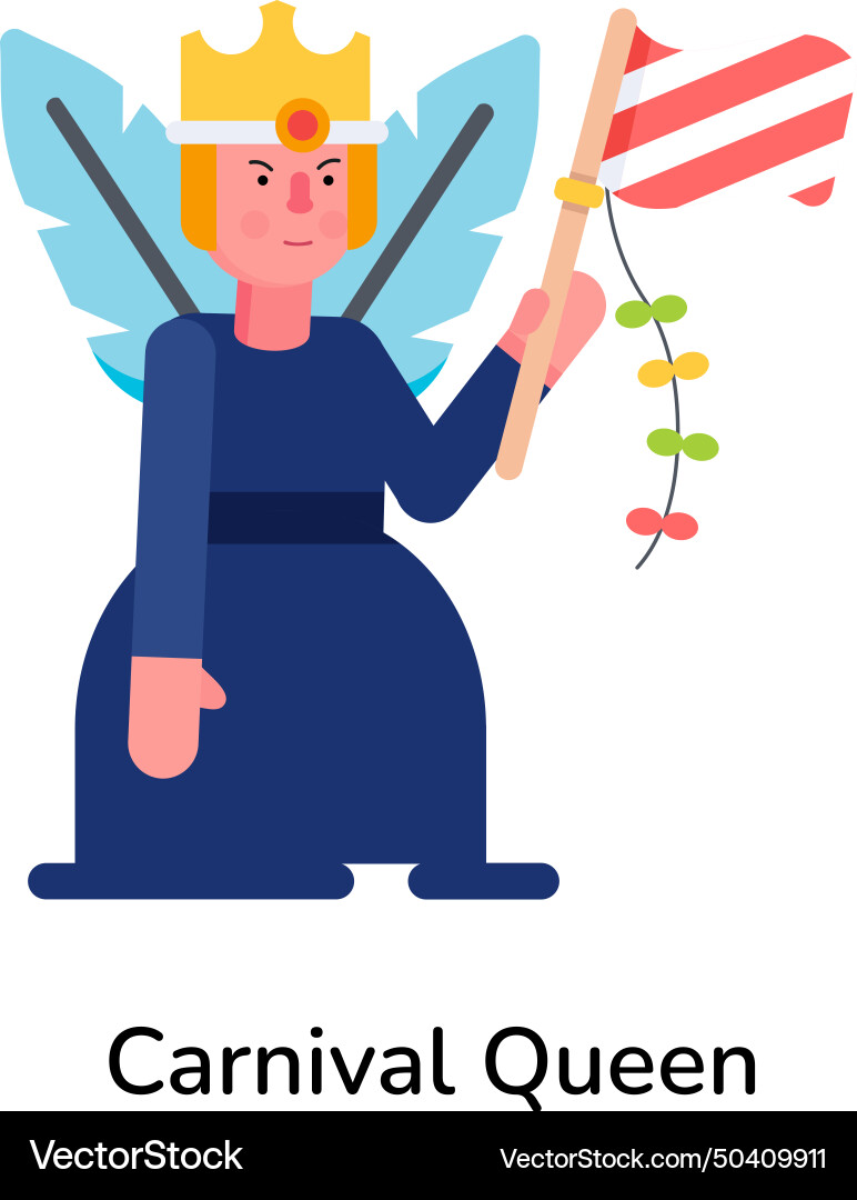 Carnival queen Royalty Free Vector Image - VectorStock