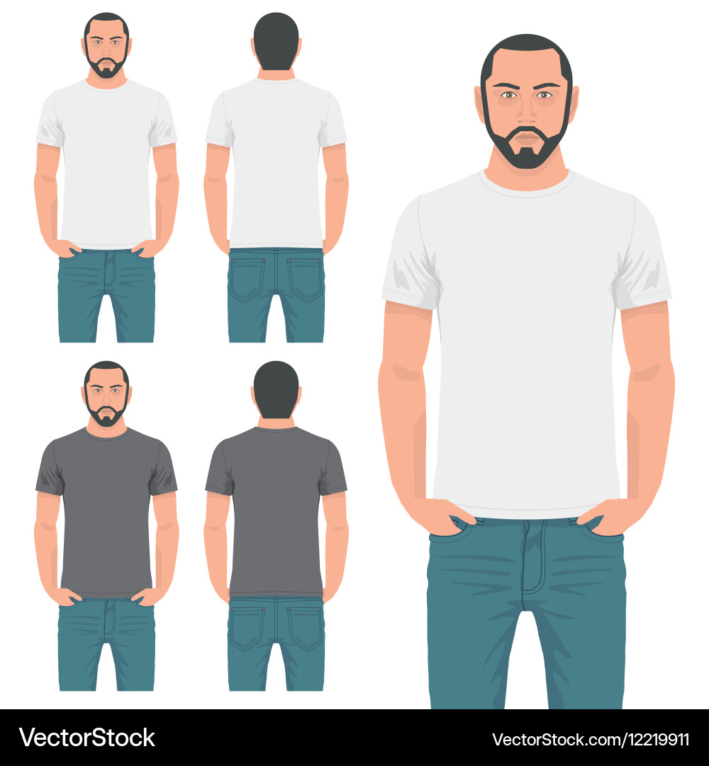Men t-shirt design template Royalty Free Vector Image