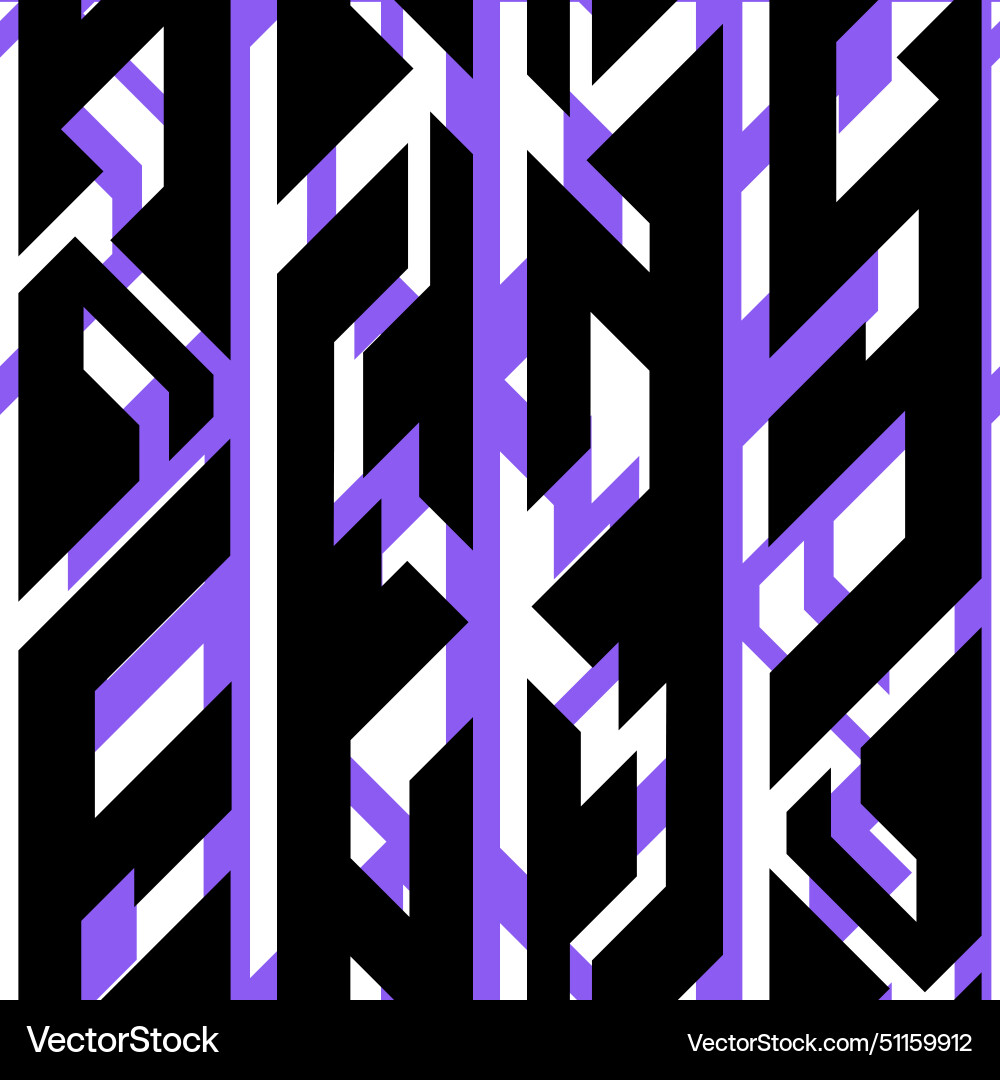 Abstract purple geometric seamless pattern Vector Image