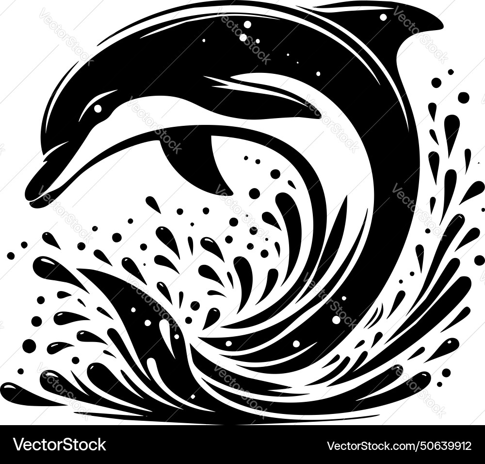Dolphin Royalty Free Vector Image - VectorStock