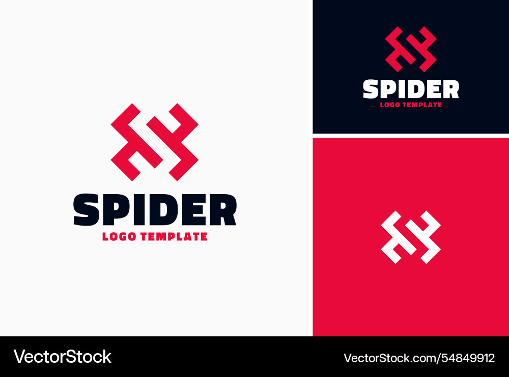 Letter s spider logo – Royalty-Free Vector | VectorStock