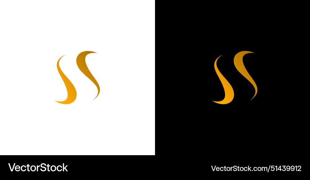 Luxurious and unique s logo design Royalty Free Vector Image